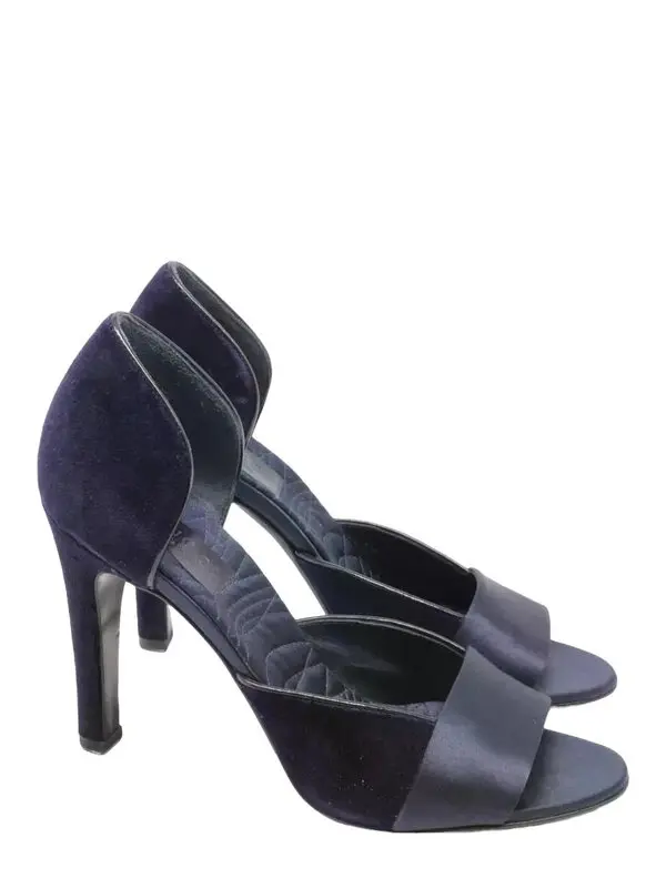 Gucci D'orsay Stiletto Heel Sandals - Blue