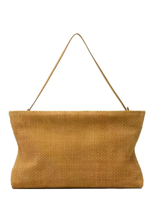 Marsèll Woven Suede Shoulder Bag - Brown