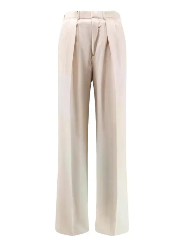 TOM FORD Pleated Wide-leg Trousers - White