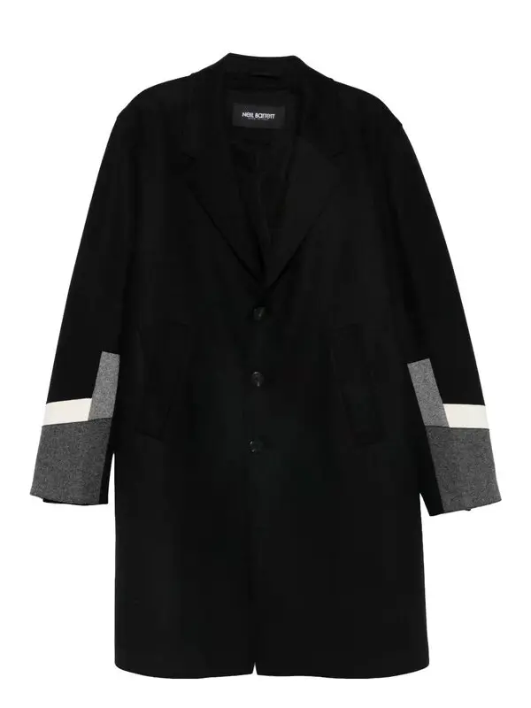 Neil Barrett Travel Modernist Cuff Coat - Black
