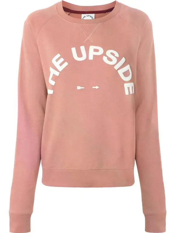 The Upside Logo Print Sweatshirt - Pink