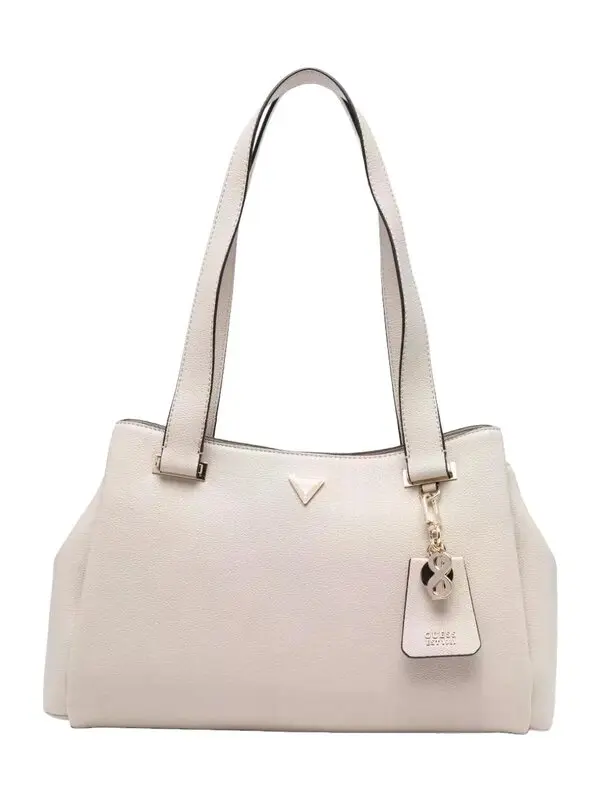 Guess Evie Charm-pendant Shoulder Bag - Neutrals