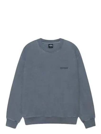 StÜssy Jumbo Pig. Dyed Crew - Navy Blue