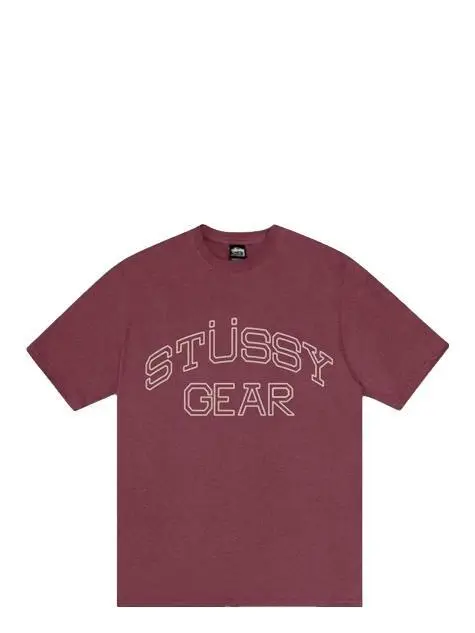 StÜssy Gear Tee Shirt - Oxblood