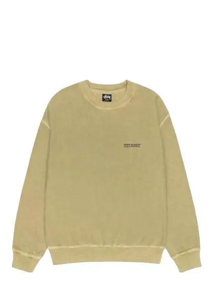 StÜssy Jumbo Pig Dyed Crew - Elm