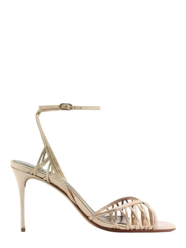 ALEXANDRE BIRMAN Solene Caged Stiletto Sandals - Gold