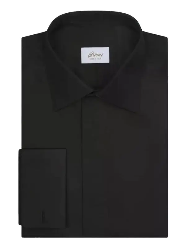Brioni Classic-collar Shirt - Black