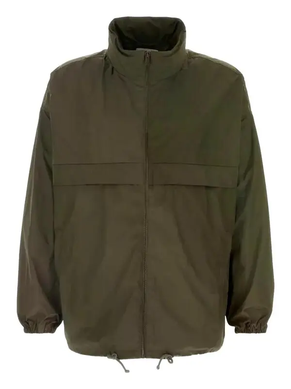 Saint Laurent High-neck Windbreaker - Green