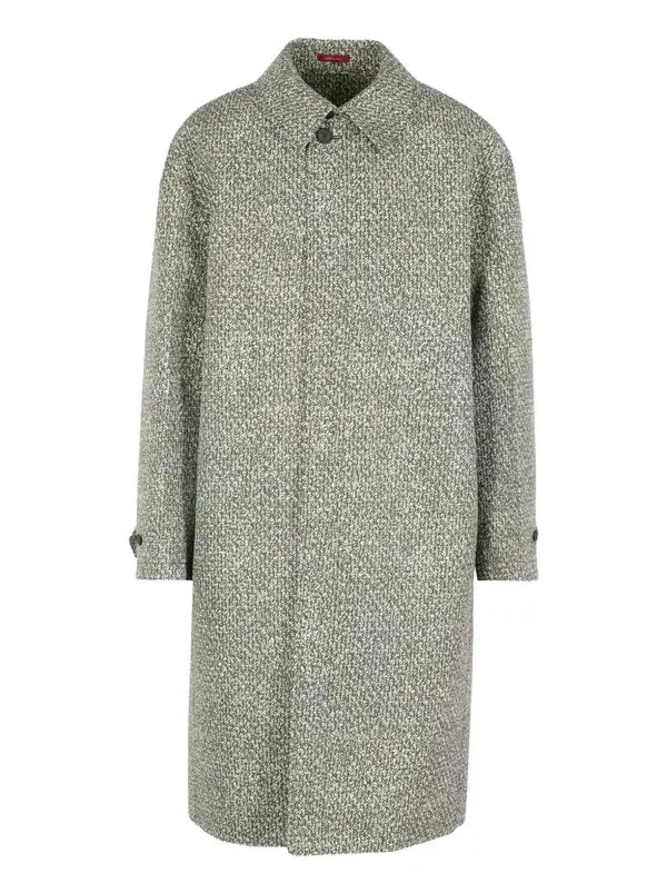 Gucci Button-up Bouclé Coat - Green