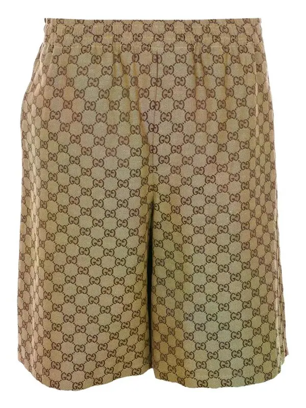 Gucci Gg-logo Shorts - Neutrals