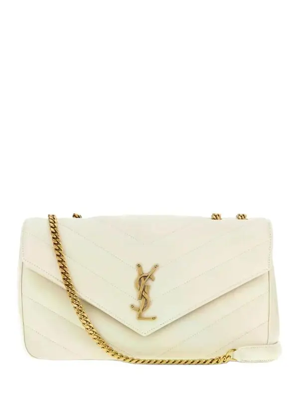Saint Laurent Loulou Shoulder Bag - Neutrals