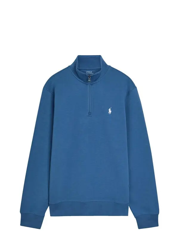 Polo Ralph Lauren Cotton-blend Half-zip Sweatshirt - Blue