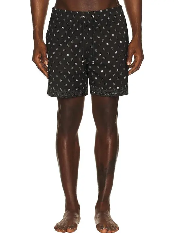 Amiri Ma Paisley Swim Trunk - Black