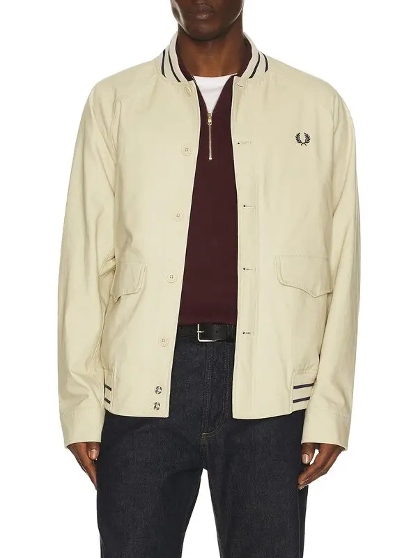 Fred Perry Umpire Bomber Jacket - Oatmeal