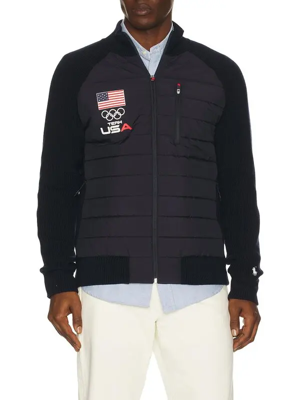 Polo Ralph Lauren Winter Olympics Full Zip Sweater - Refined Navy