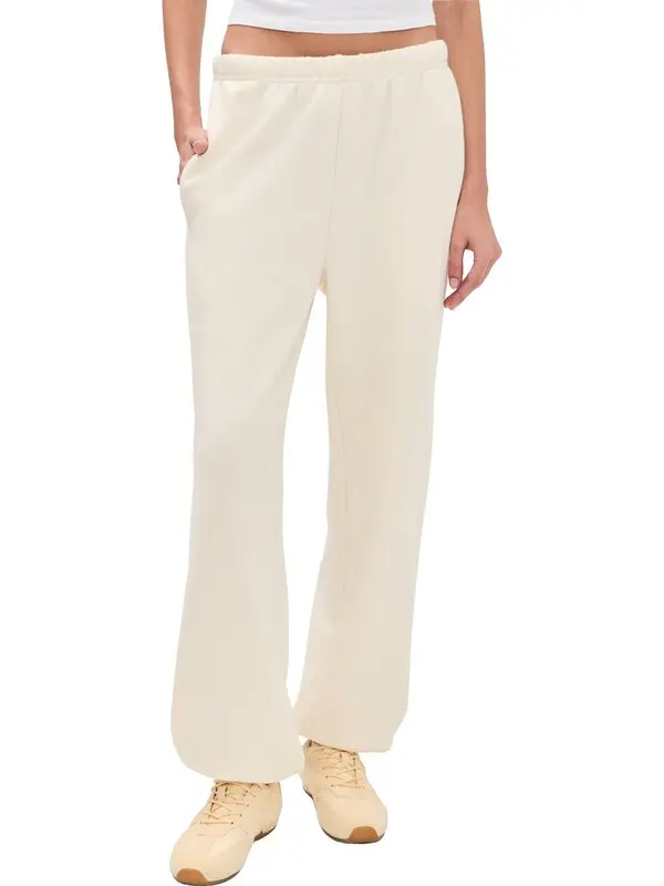 Eterne Boyfriend Pocket Sweatpants - Cream