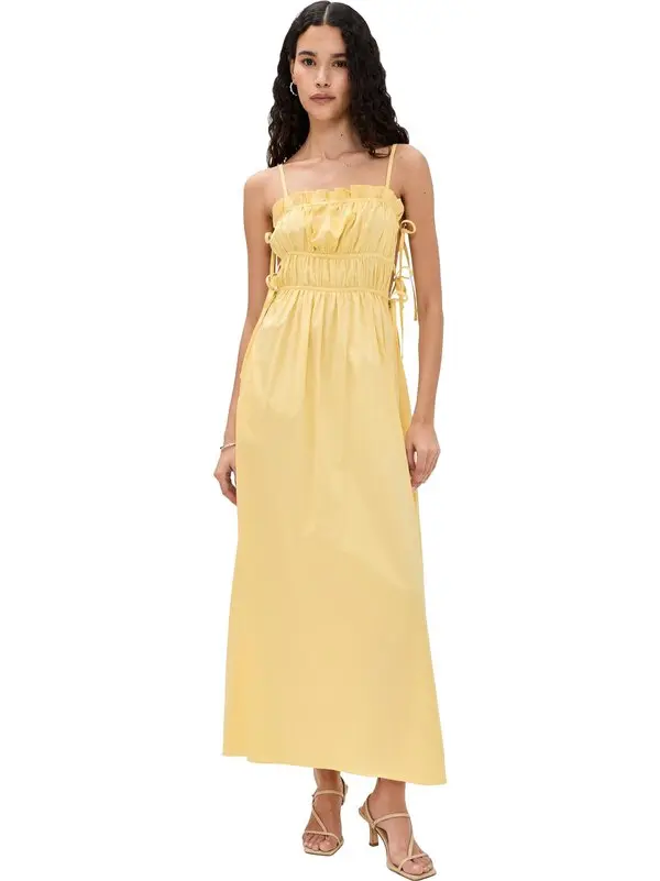 PRIME OF LIME Sofia Midi Dress - Yellow