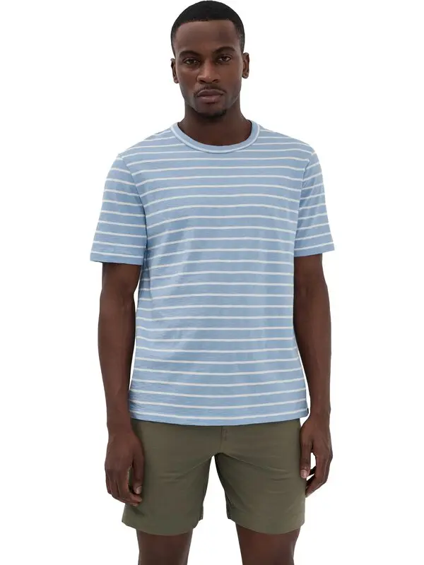 Faherty Brand Sunwashed Tee - Bermuda Sail Stripe