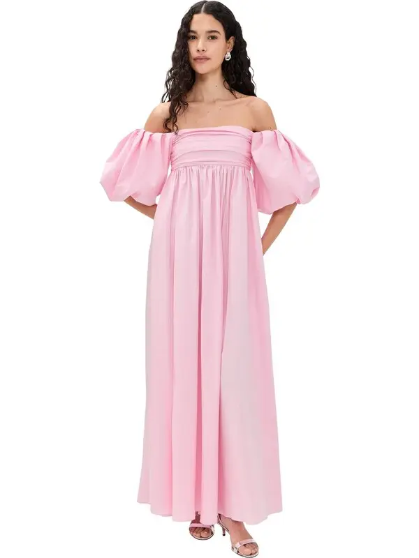Caroline Constas Emilia Maxi Dress - Peony Pink
