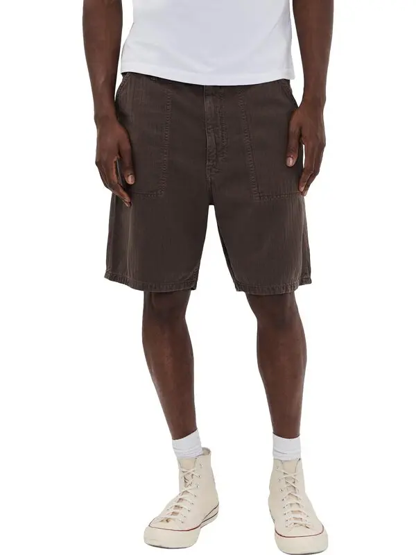JEANERICA Genua Worker Chino Shorts - Chevron Brown