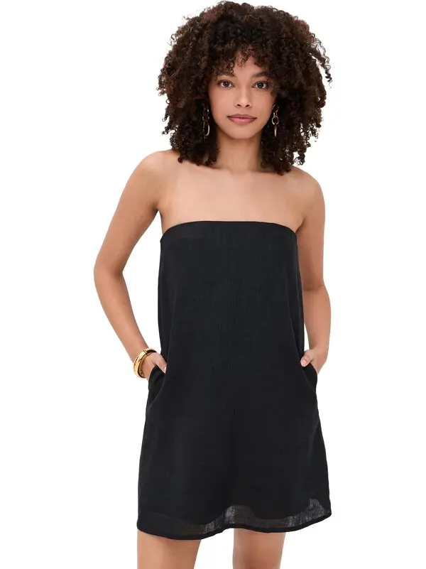 Mikoh Arden Linen Mini Dress - Night