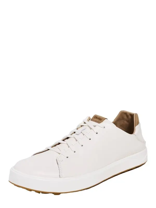 Olukai Wai'alae Golf Sneakers - White/tan
