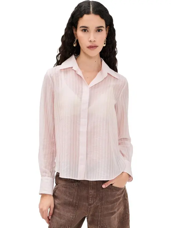 Secular Blake Striped Shirt - Blush Stripe