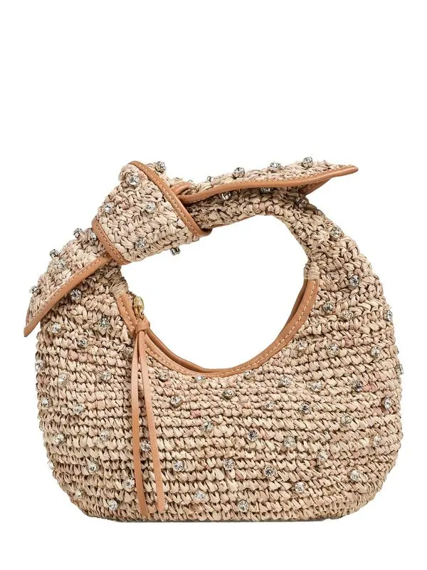 Poolside The Josie Knot Bag - Natural/bling