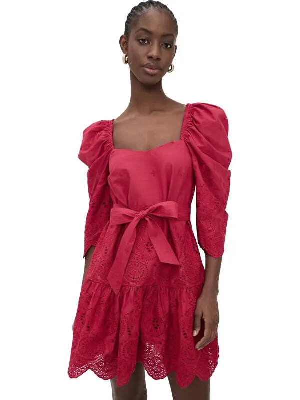 CLEOBELLA Minta Mini Dress - Red Bud