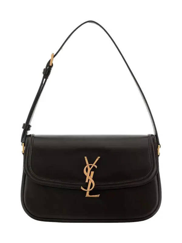 Saint Laurent Small Solferino Logo Shoulder Bag - Brown