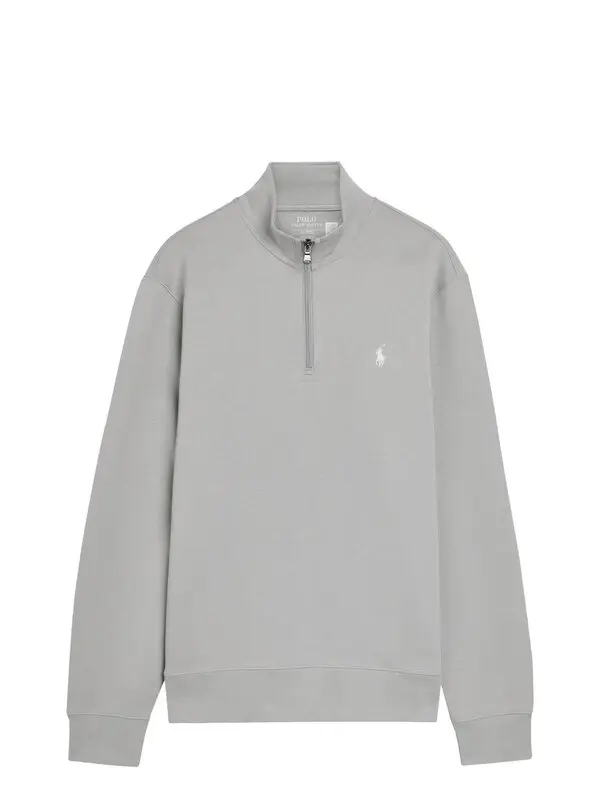 Polo Ralph Lauren Cotton-blend Half-zip Sweatshirt - Grey