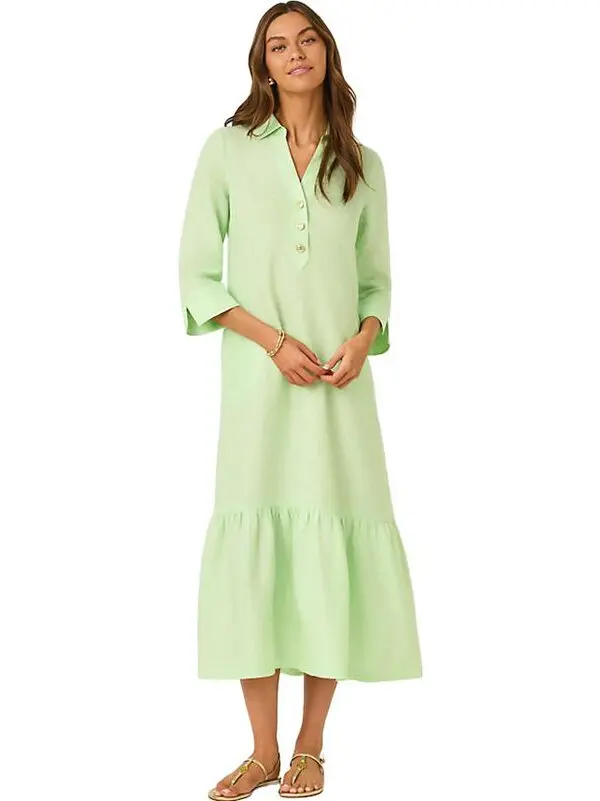 LILLY PULITZER Alora Maxi Dress - Pistachio Macaron X Resort White