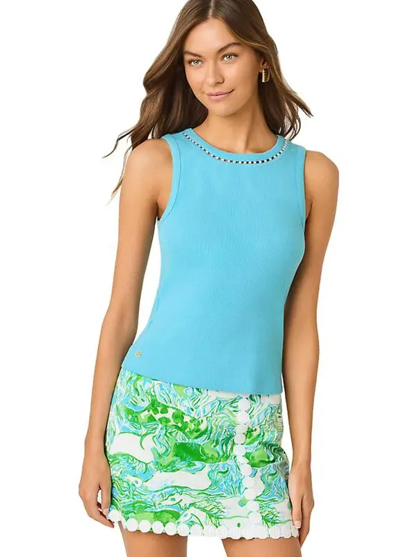 Lilly Pulitzer® Vanna Knit Top - Capri Blue