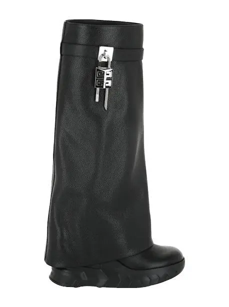 Givenchy Shark Lock Biker Boots - Black