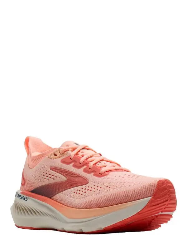 Brooks Glycerin Gts 23 Running Shoe - Coral/peach/spellbound