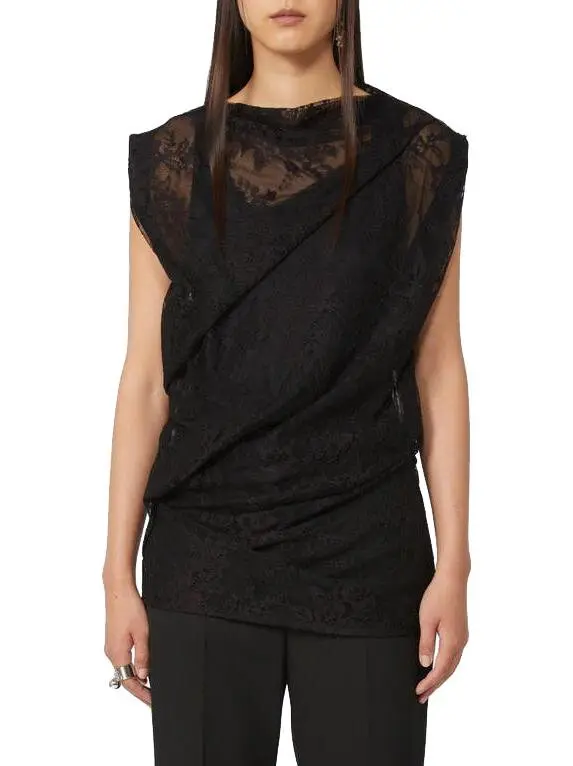 Sportmax Cupola Lace Top - Black