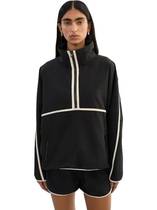 LAMARQUE Weslee Half-zip Pullover Jacket - Black