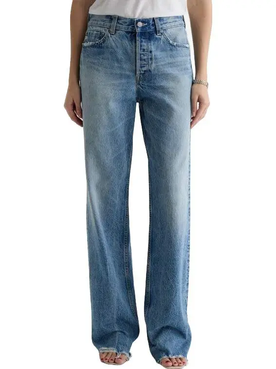 Ag Billie High-waist Straight-leg Jeans - Sierra Meadow