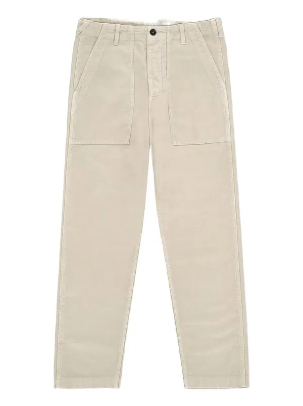 FORTELA Moleskin Fatigue Trousers - Cream