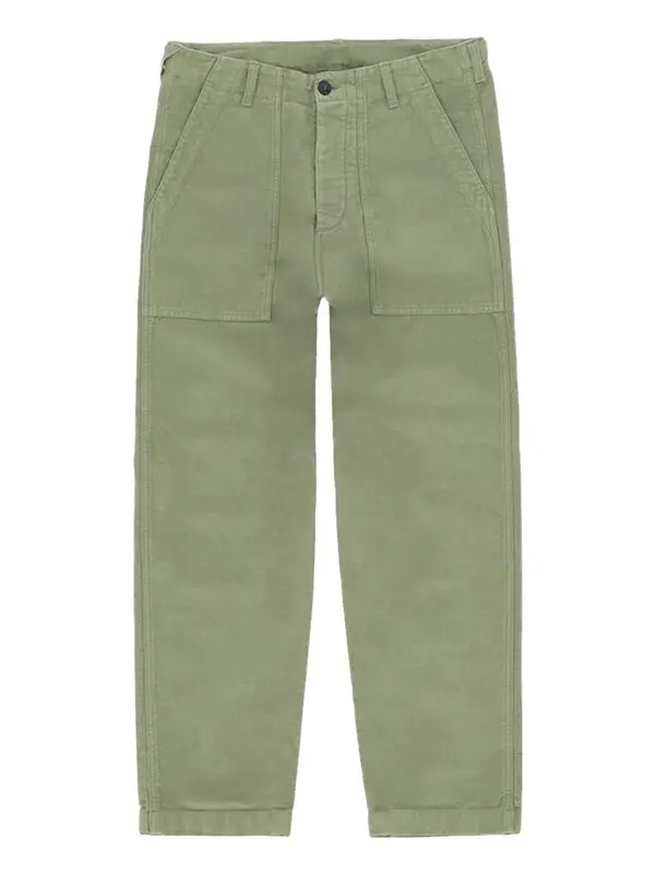 FORTELA Moleskin Fatigue Trousers - Dark Green