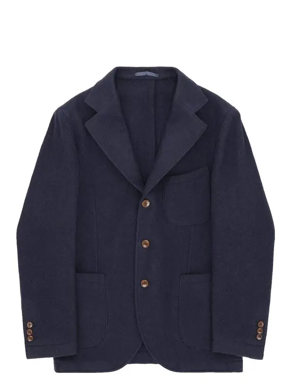 FORTELA Alfonso Classic Wool Jacket - Blue