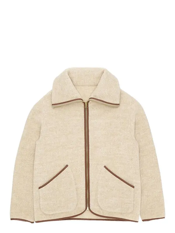 FORTELA Teddy Cashmere Silk Jacket - Cream