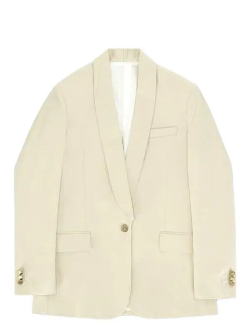 FORTELA Classic Navajo Crochet Blazer - Beige