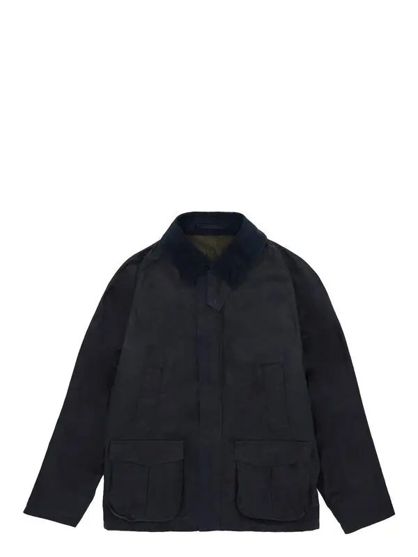 FORTELA Bristol Waxed Cotton Jacket - Navy Blue