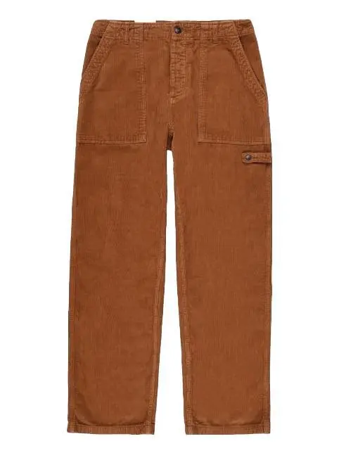 FORTELA Vintage Corduroy Fatigue Trousers - Camel