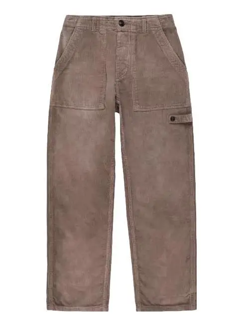 FORTELA Vintage Corduroy Fatigue Trousers - Taupe