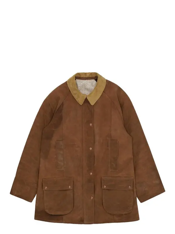FORTELA Waxed Cotton Jacket - Brown