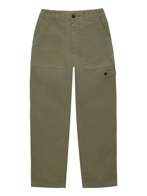 FORTELA Military Style Vintage Trousers - Green