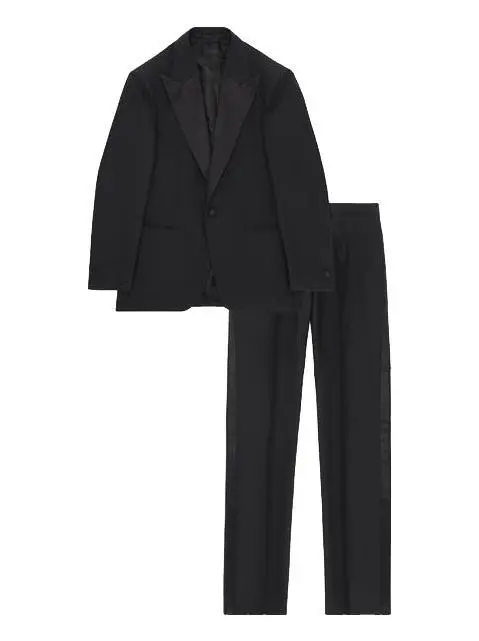 FORTELA Bond Fresco Wool Suit - Black