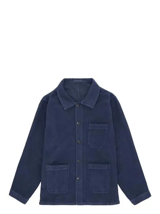 FORTELA Fergus Moleskin Chore Jacket - Dark Blue